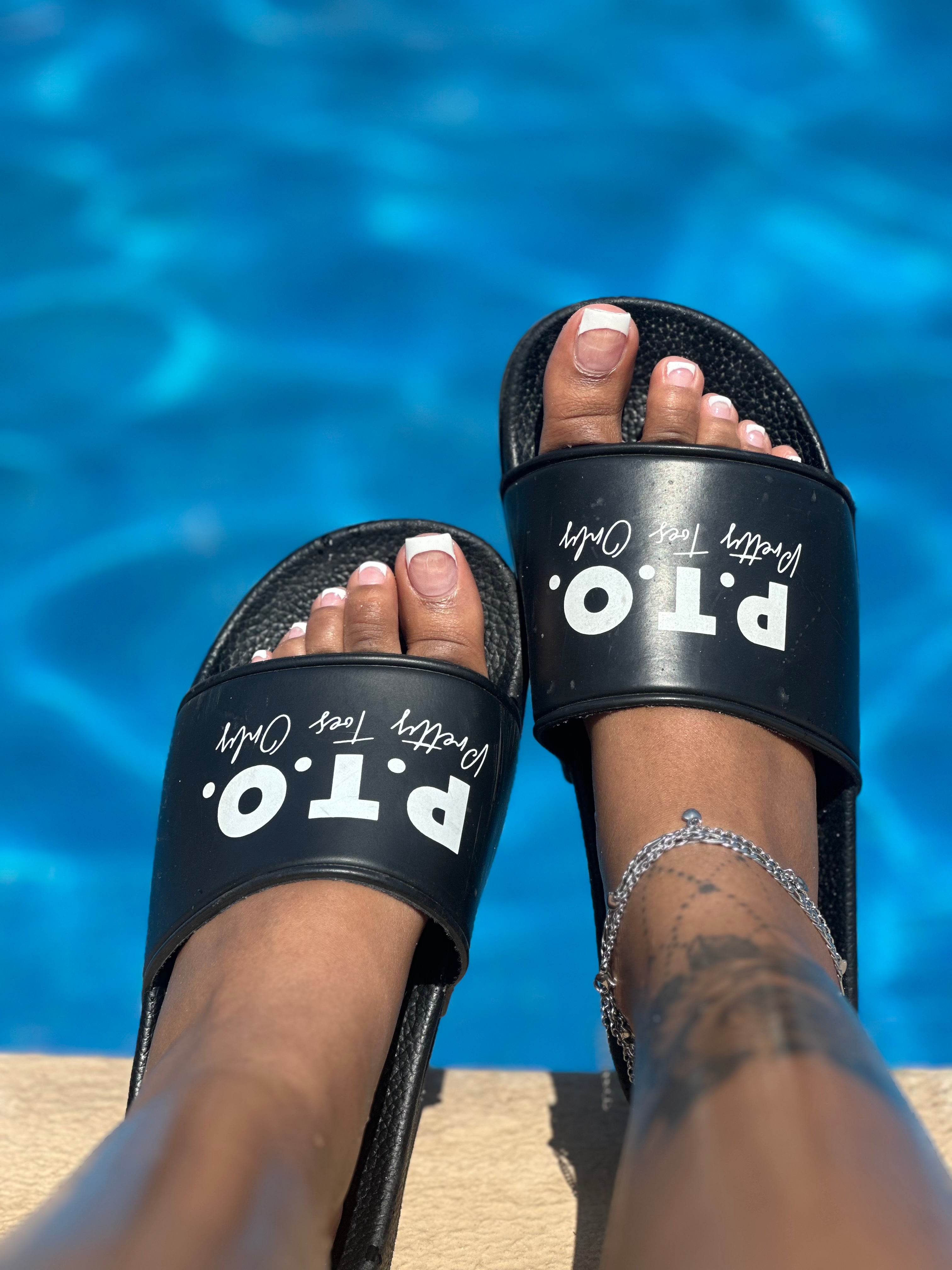 Baddie In Black Slides – P.T.O.